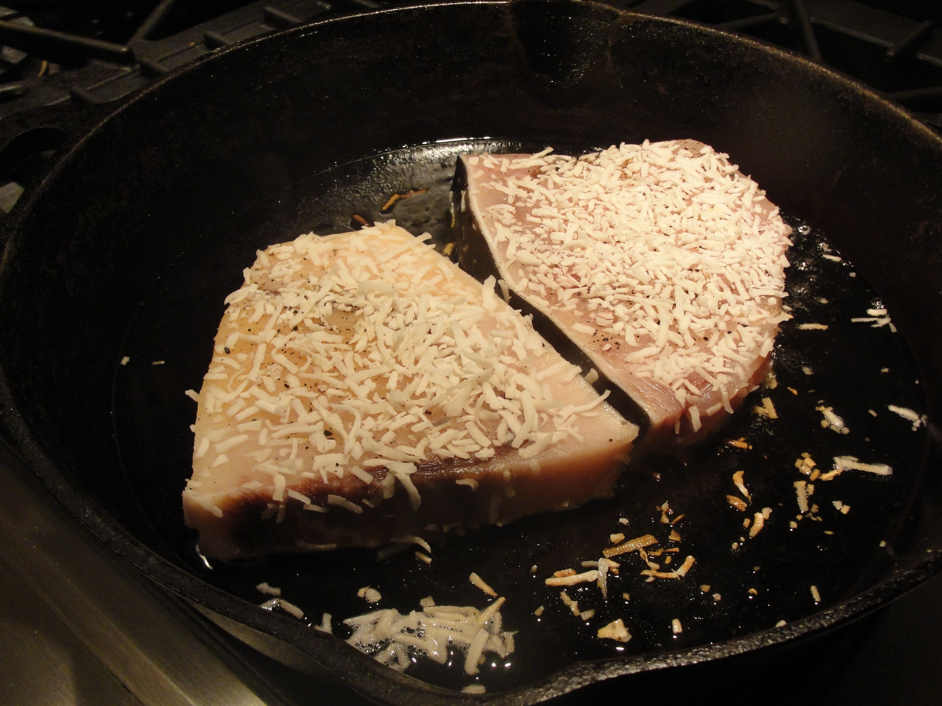 Coconut-Crusted Swordfish with Dragon Fruit Slaw | Kitchen Convivial